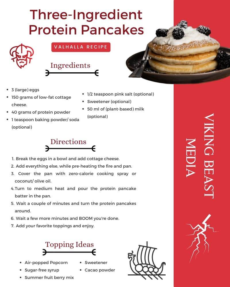 3-Ingredient Protein Pancake Recipe: Quick & Nutritious
